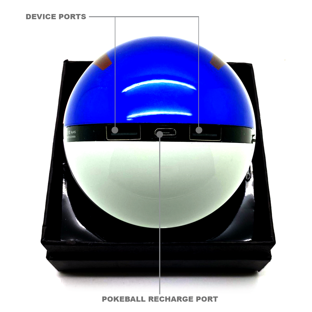 Pokemon Great Ball Powerbank Pokeball Charger | Glitchgear.com
